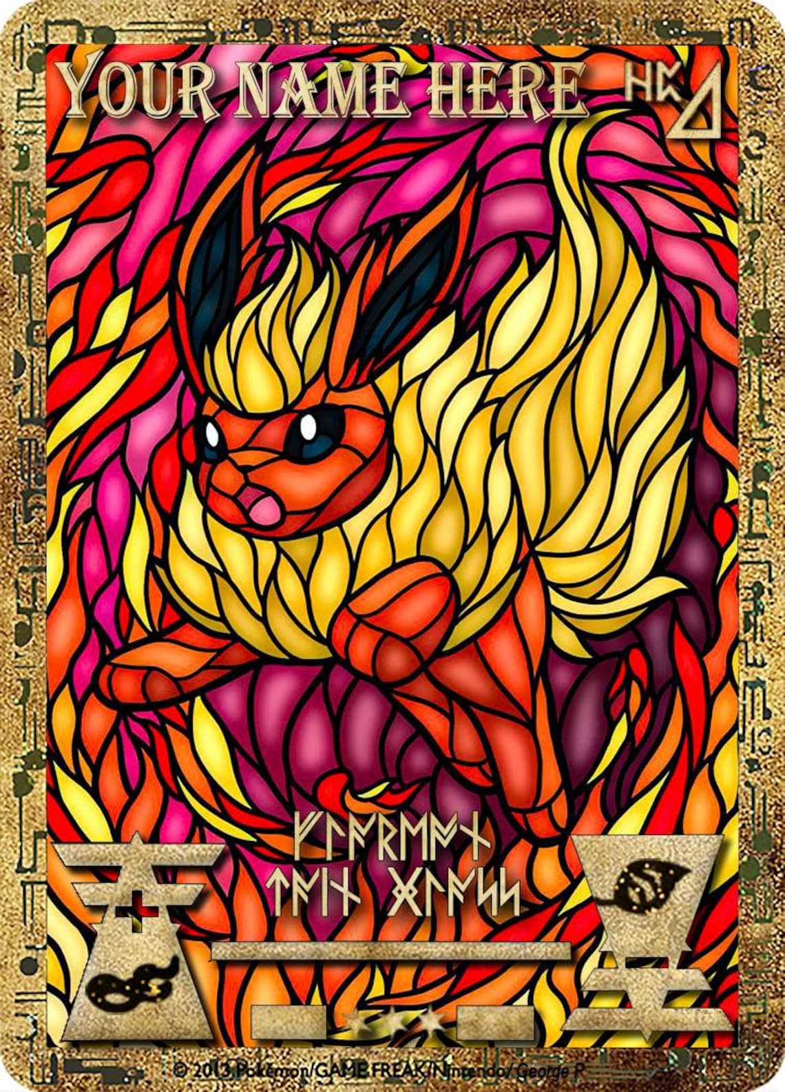 Ancient Eeveelution Custom Holo Pokemon Card - Etsy