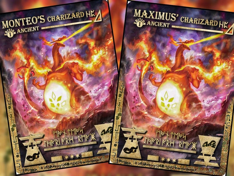 Ancient Charizard UPC Promo Personalized Name Card - Etsy
