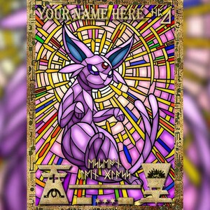 Ancient Eeveelution Custom Holo Pokemon Card - Etsy