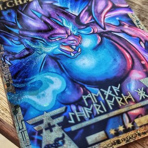 Ancient Pokemon Mega Charizard X Personalized Name Card - Etsy