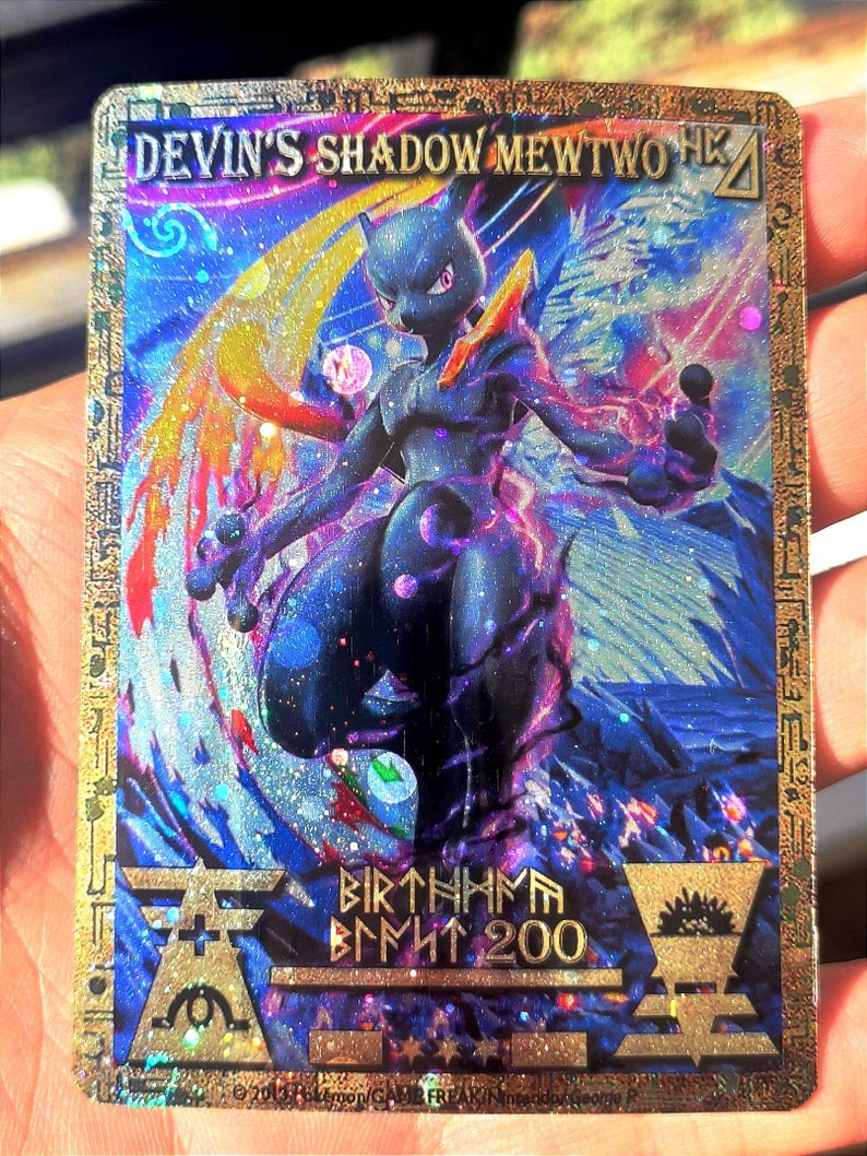 Ancient Shadow Mewtwo Personalized Card or Timestamp - Etsy