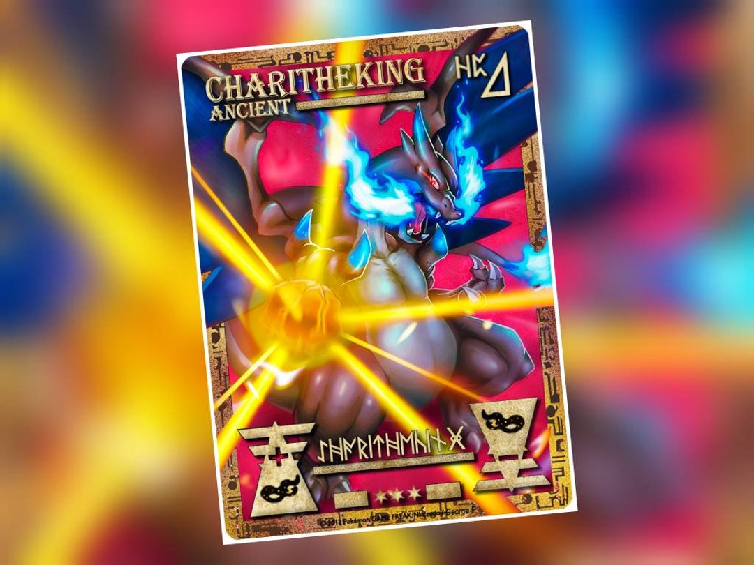 Ancient Charizard Personalized Card or Timestamp - Etsy