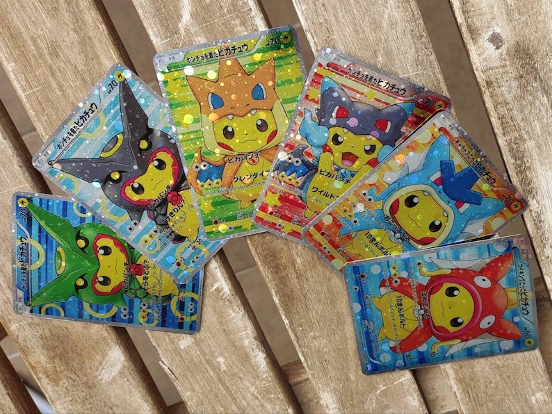 Pikachu Poncho/cosplay Pokemon Cosmos Holo PROXIES PICK 1 Card - Etsy