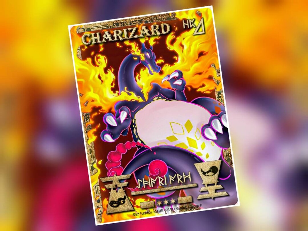 Ancient Charizard Personalized Card or Timestamp - Etsy