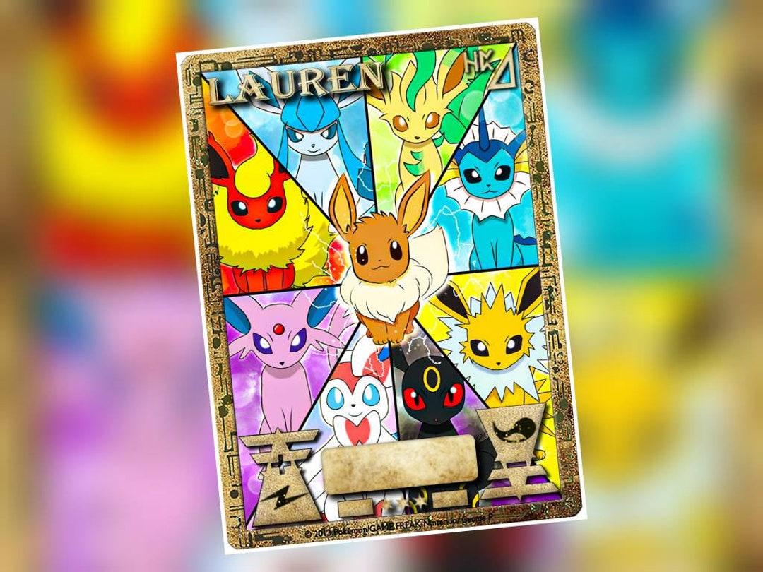 Ancient Eeveelution Personalized Card or Timestamp - Etsy