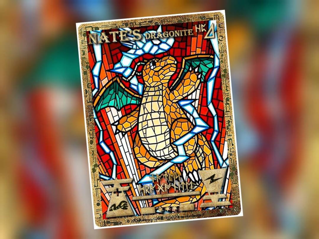 Ancient Dragonite Pokemon Personalized Card or Timestamp - Etsy