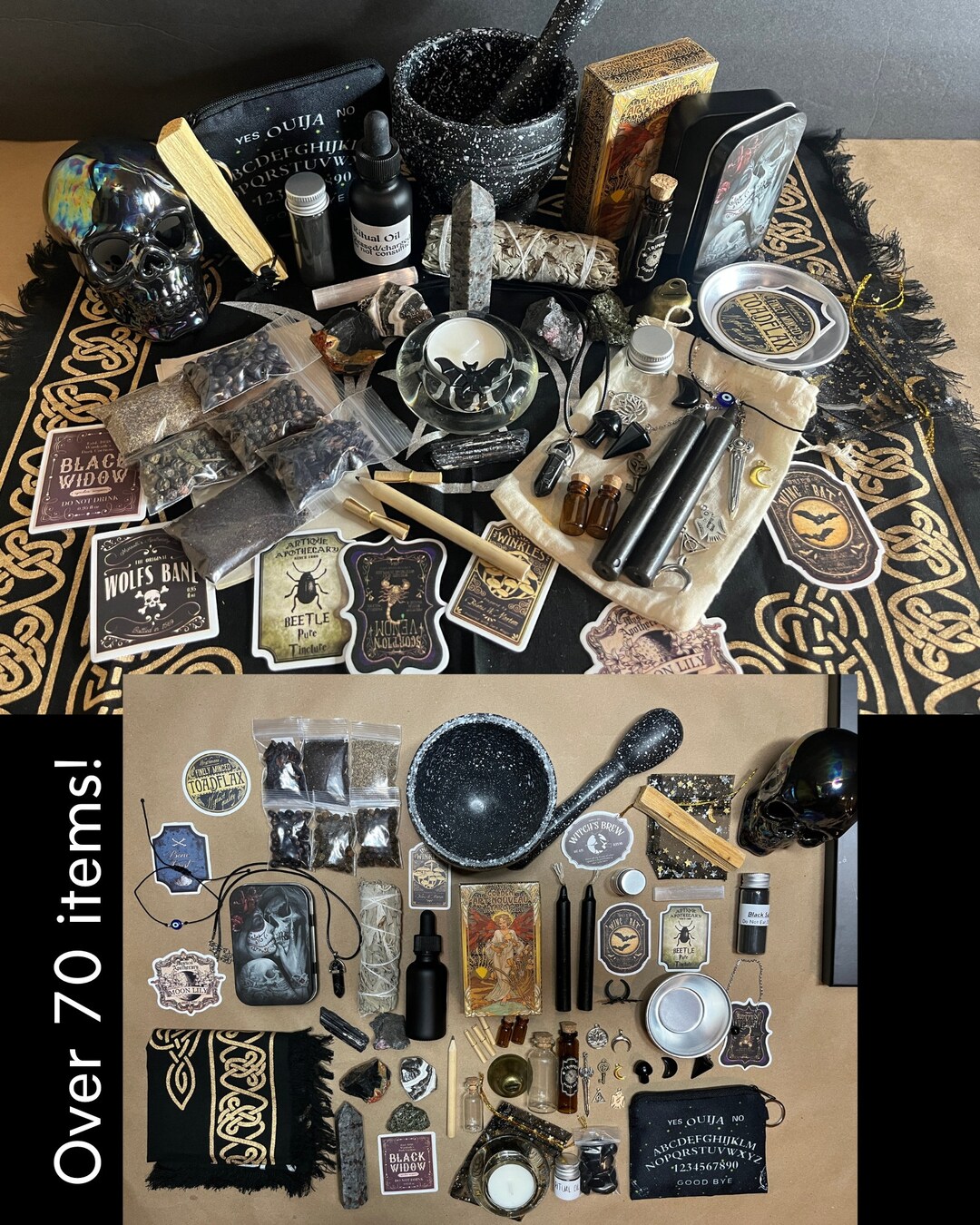 Spiritual Altar Items Palo Santo and Sage Stick Bundle Witches Box ...
