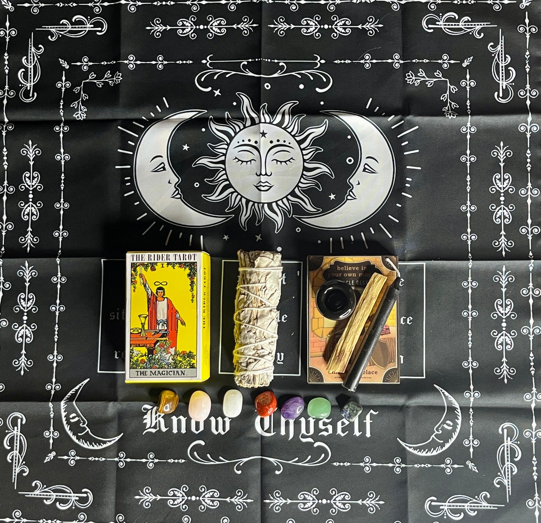 Beginner Tarot Reader Kit With Tarot and Oracle Decks Chakra Healing ...