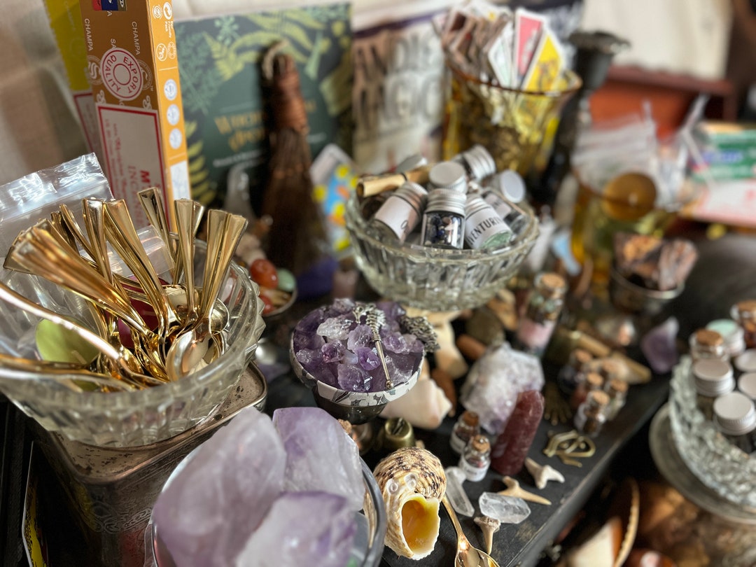 Sample Size Witch Kit Supply Set With Altar Tools and Spiritual Items ...