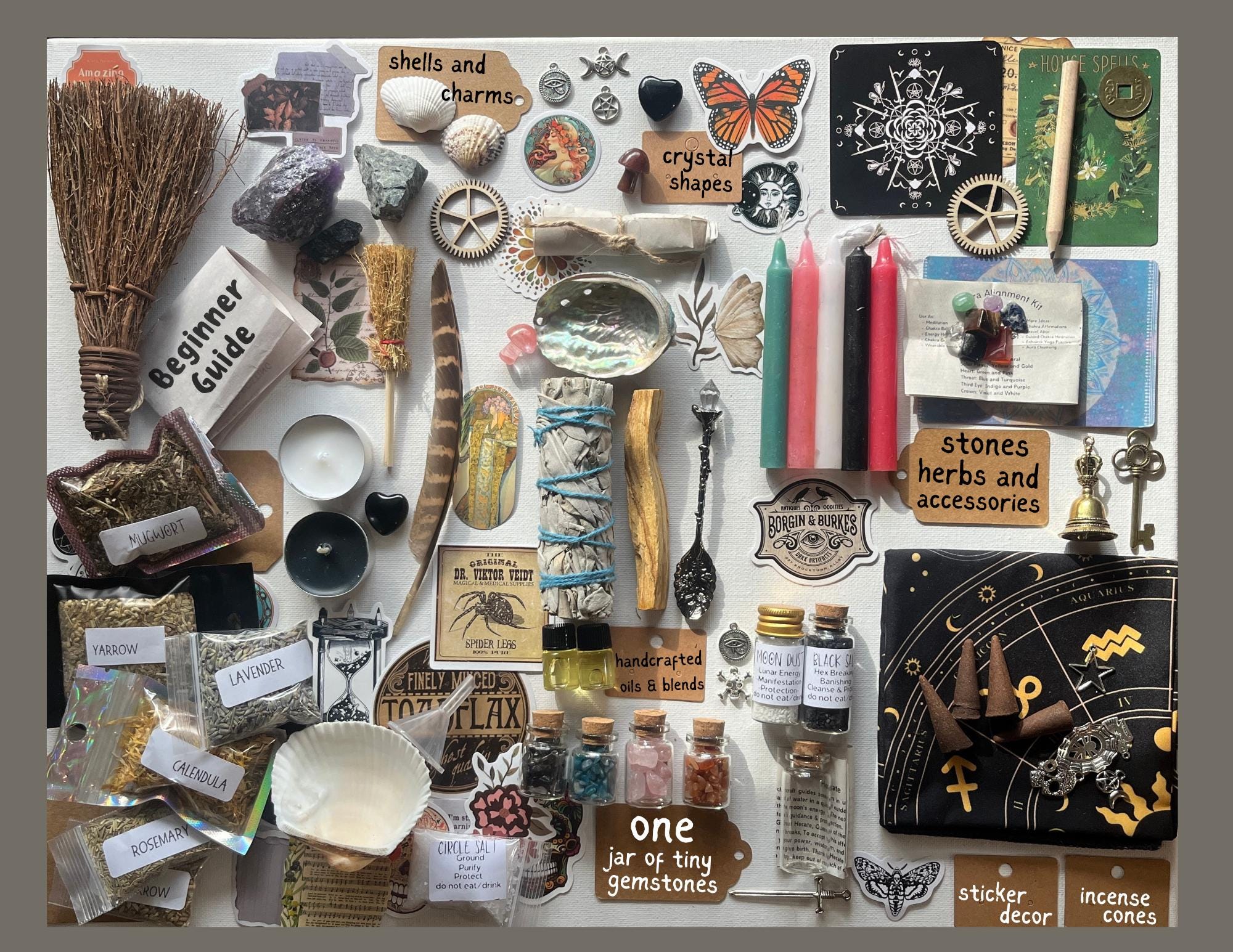Witchcraft Spiritual Energy Kit – Ritual Tools, Altar Decor & Curated ...