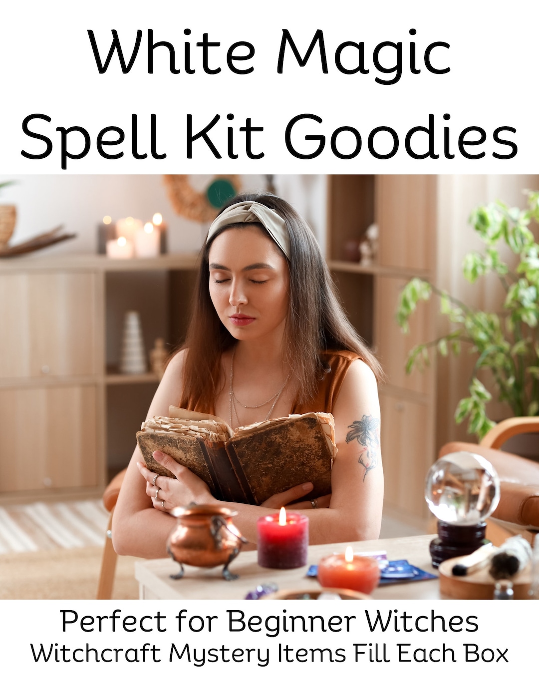 Witchcraft Supplies Kit for Witch Spells, Wiccan Supplies and Tools Box ...