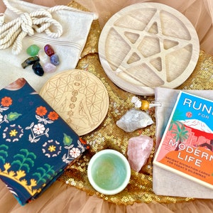 Witchy Classiccore Aesthetic Witchcraft Box Kit for Beginners in Beige ...