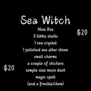 Water Witch Altar Ocean Spell Kit Random Mystery Mini Gifts for Sea ...