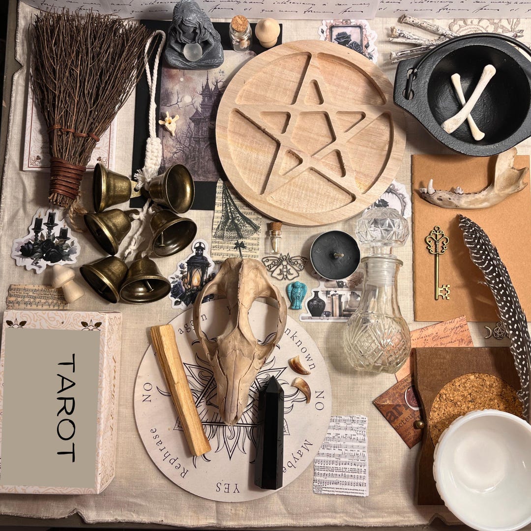 Witches Gift Pack Starter Tools Set Unique Curated Spiritual Package ...