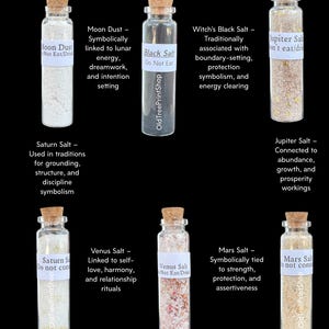 Apothecaries Metaphysical Witch Salt Collection - Single Witchcraft ...