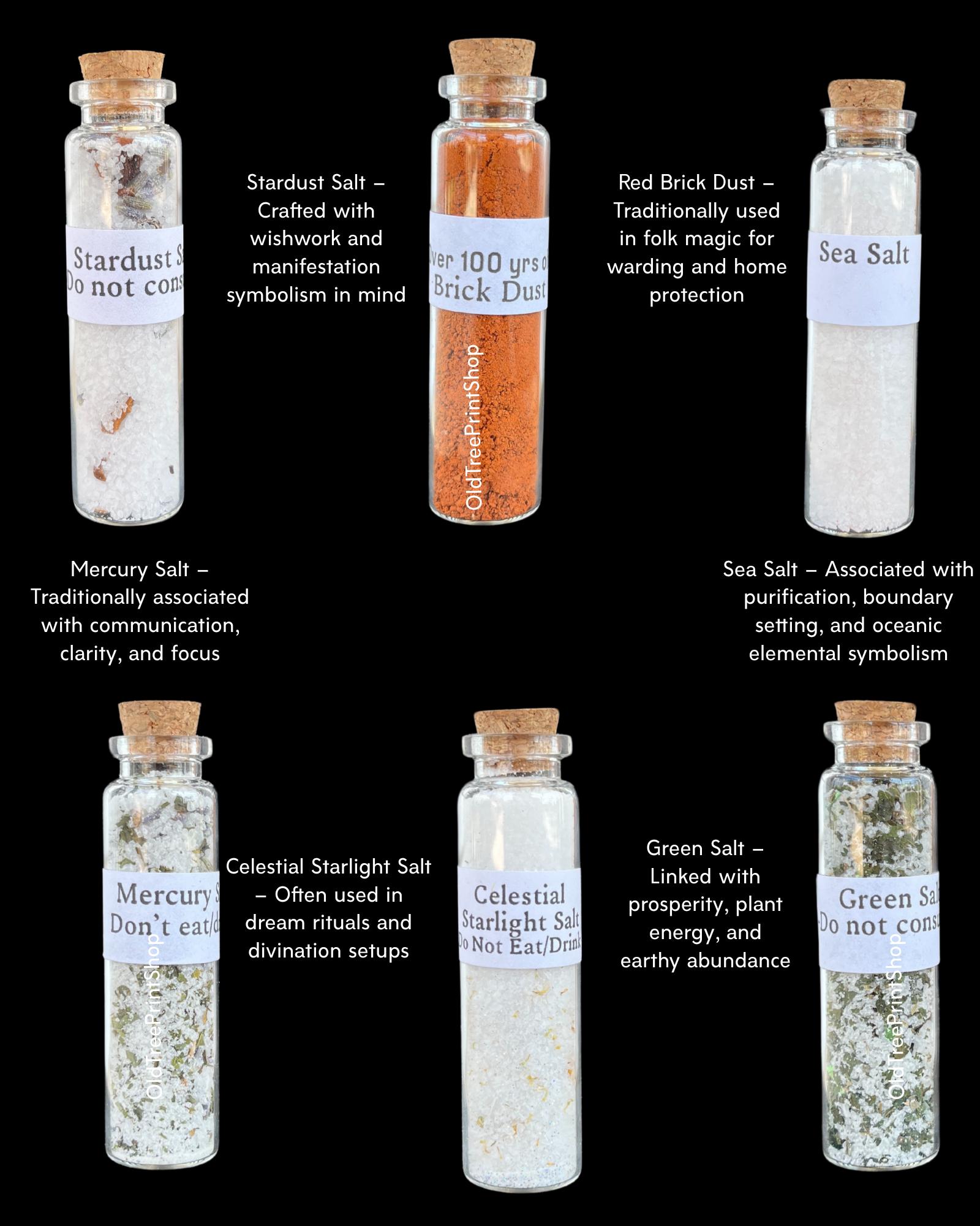 Apothecaries Metaphysical Witch Salt Collection - Single Witchcraft ...