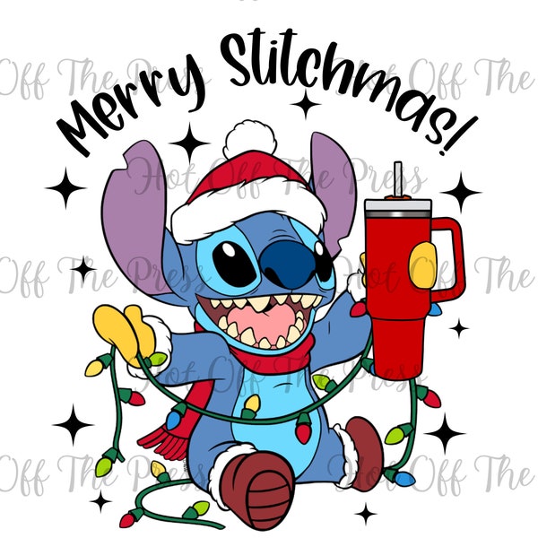 Stitch Christmas Background - Etsy