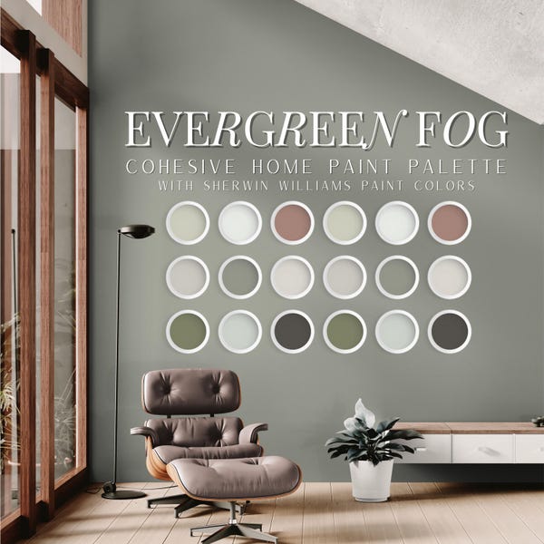 Evergreen Fog Paint Palette - Etsy