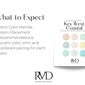 Sherwin Williams Key West Coastal Paint Palette Coastal Paint - Etsy