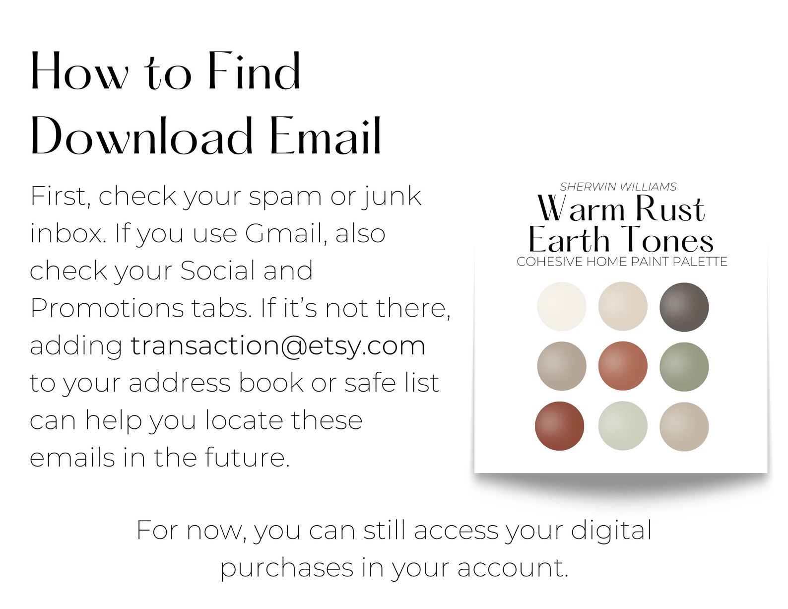 Sherwin Williams Warm Rust Earth Tones Paint Palette Cohesive - Etsy