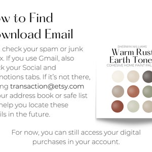 Sherwin Williams Warm Rust Earth Tones Paint Palette (digital Download ...