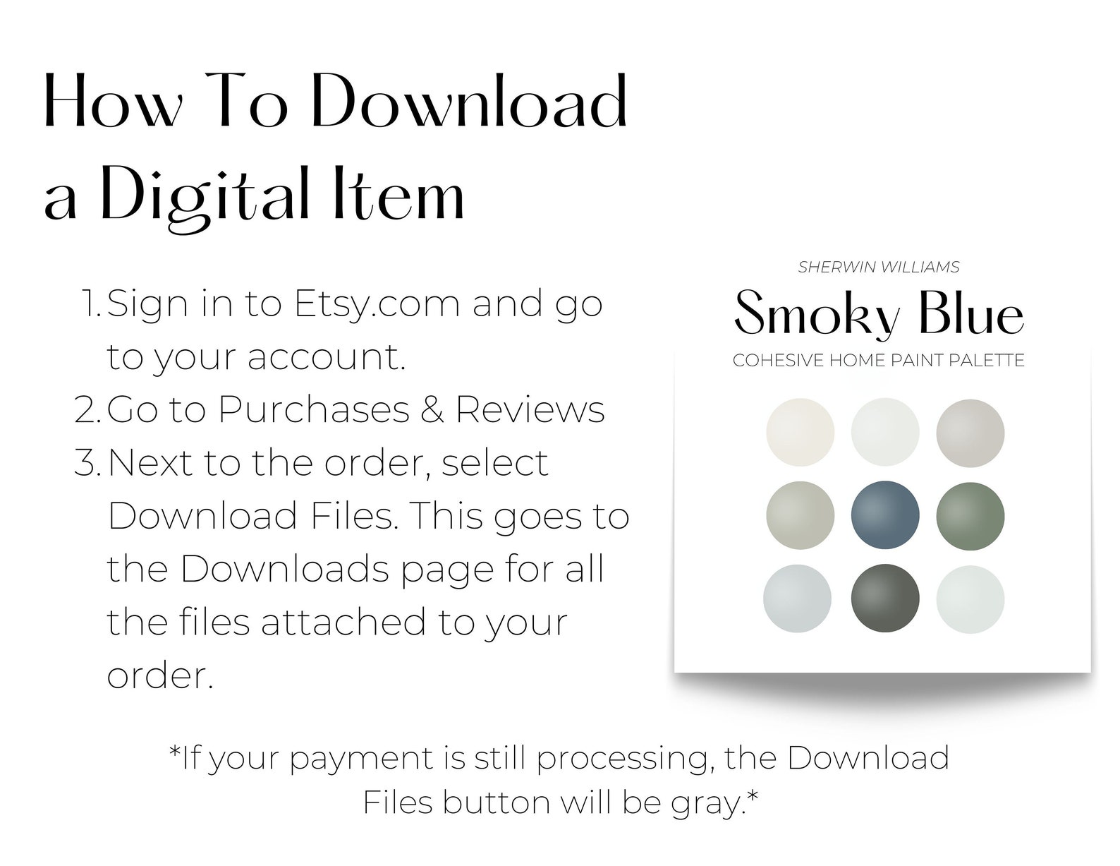 Sherwin Williams Smoky Blue Paint Palette: Whole House Color Scheme ...