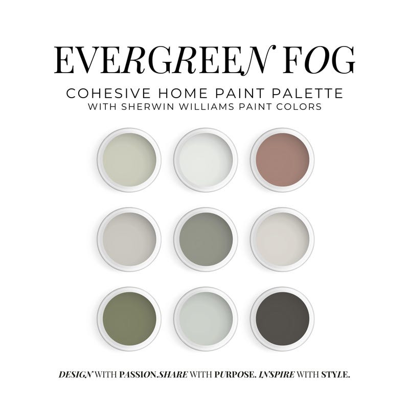 Evergreen Fog Paint Palette - Etsy