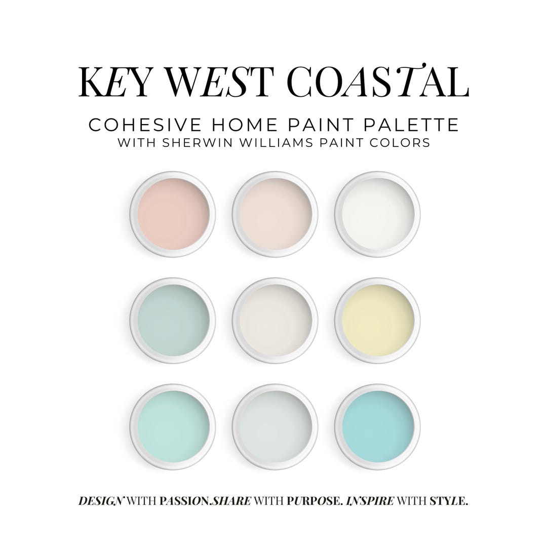 Sherwin Williams Key West Coastal Paint Palette (digital Download) - Etsy