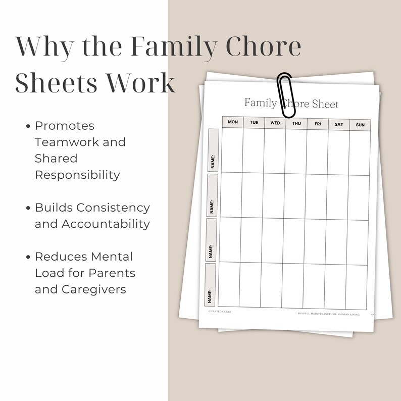 Master To-do List & Family Chore Charts | Printable Cleaning Planner ...
