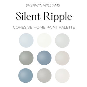 Sherwin Williams Silent Ripple Paint Palette, Coastal Paint Palette ...