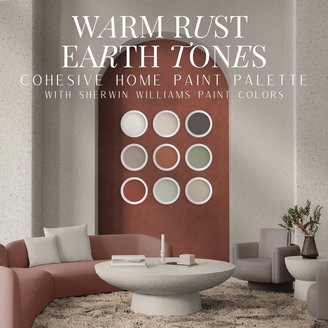 Sherwin Williams Warm Rust Earth Tones Paint Palette (digital Download ...