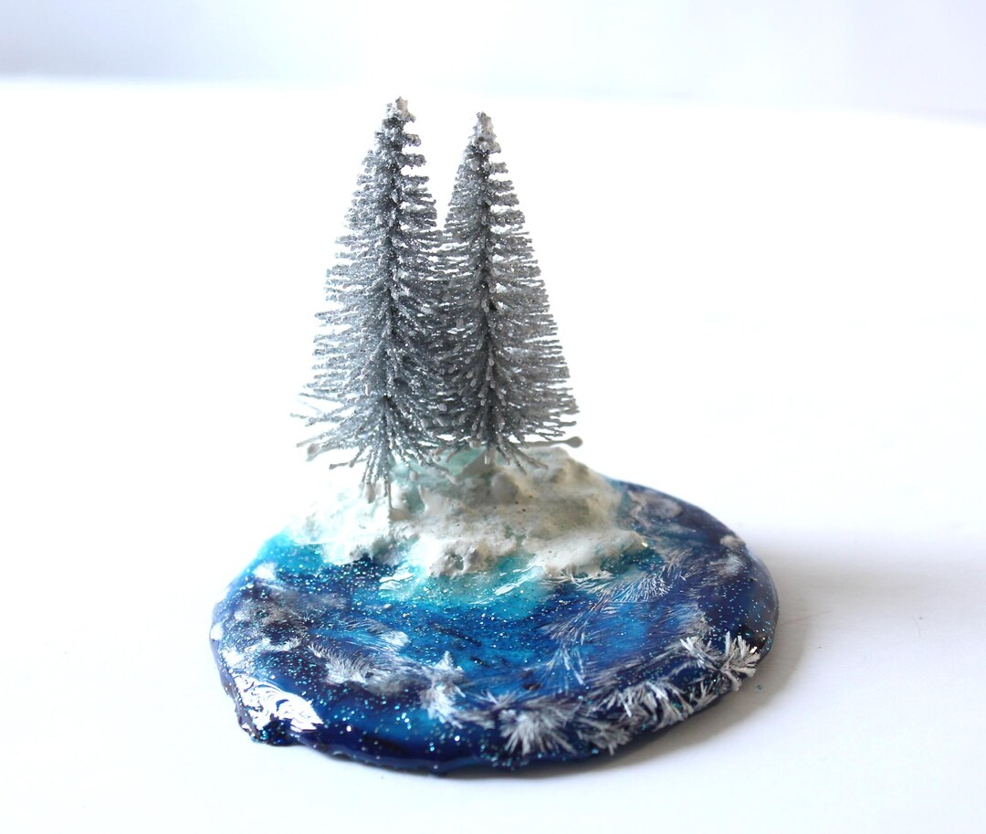 Pine Tree Snowy Winter Terrain for Roleplaying Games - Etsy