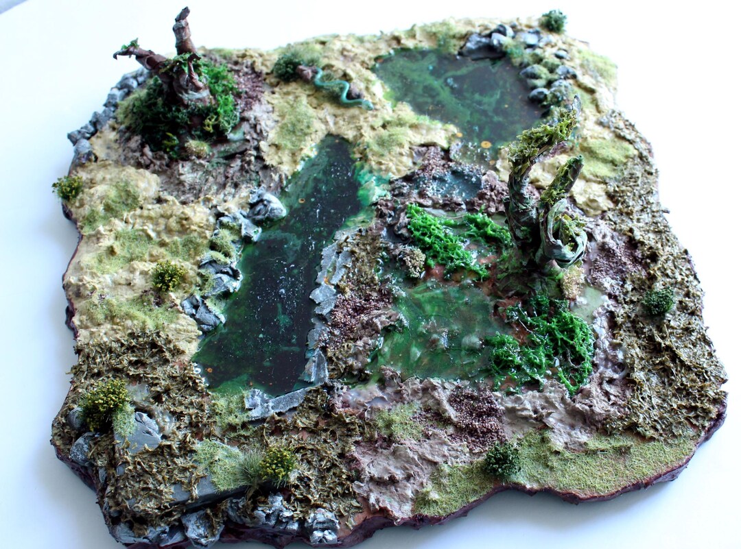 Swamp Terrain for Tabletop Games, Fully Playable - Etsy
