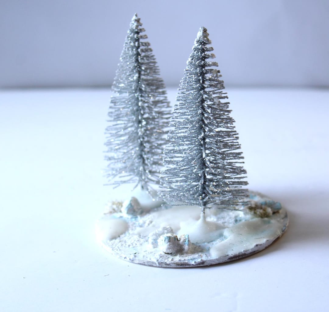 Pine Tree Snowy Winter Terrain for Tabletop Games - Etsy