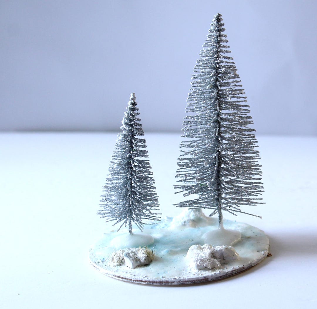 Pine Tree Snowy Winter Terrain for Roleplaying Games - Etsy