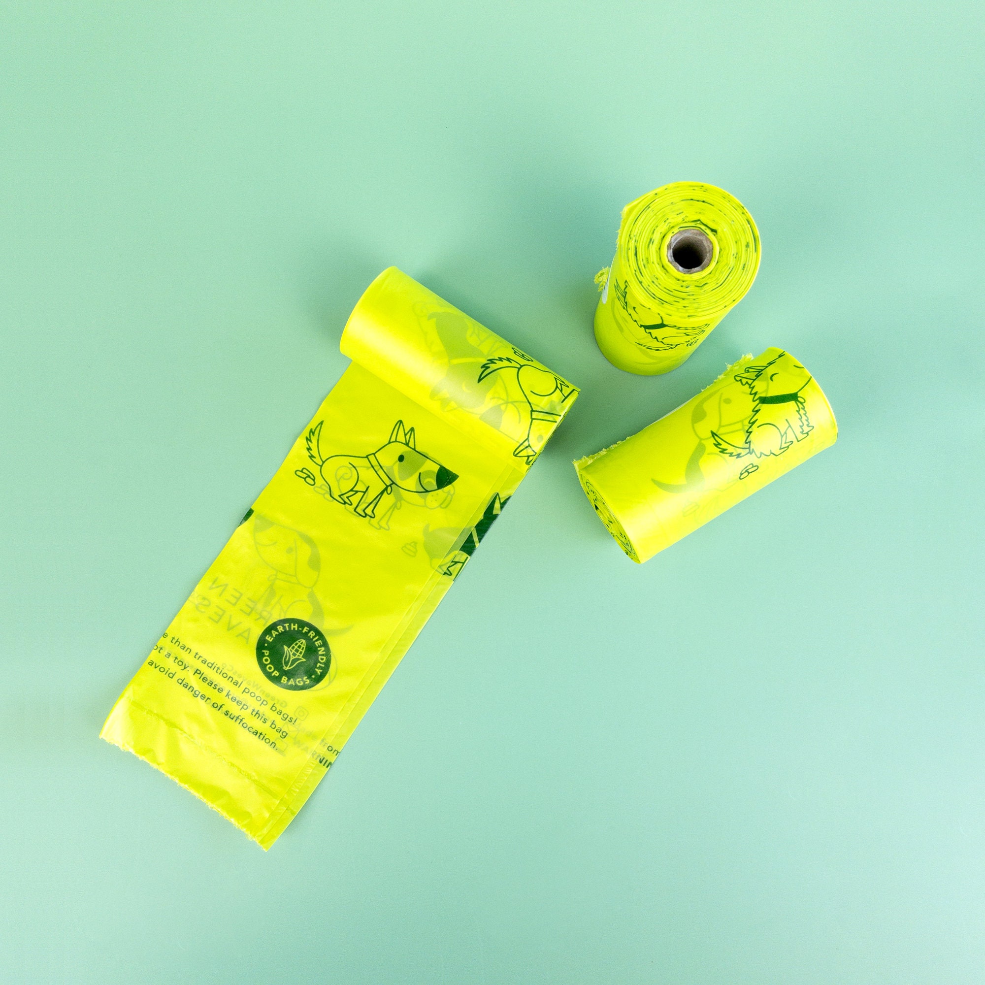 Biodegradable Dog Poop Bag Cornstarch Poop Bags Dog Mom Gift Dog Waste ...