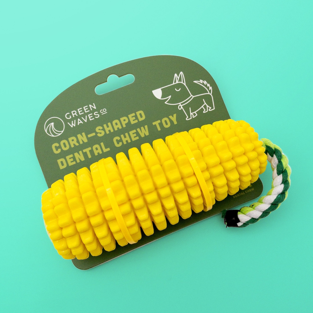 Dog Dental Chew Toy | Corn Dog Toy | Dog Toothbrush Toy | Dental Health ...