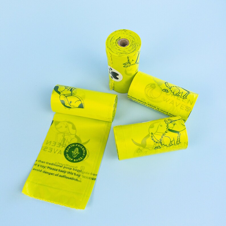 Biodegradable Dog Poop Bag Cornstarch Poop Bags Dog Mom Gift Dog Waste ...