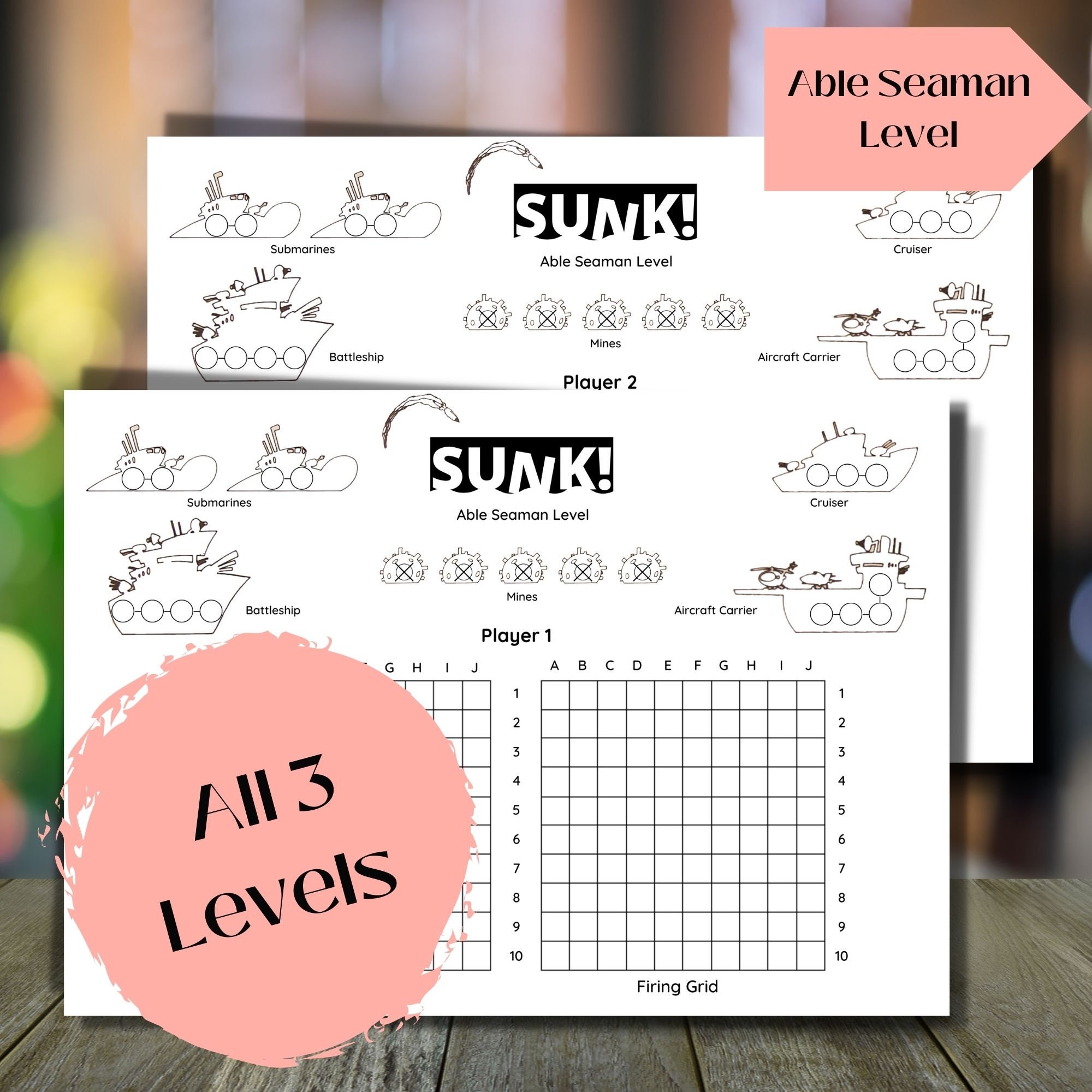 Bundle Battleship Game, Holiday, Printable, Games Night, Family, Road ...