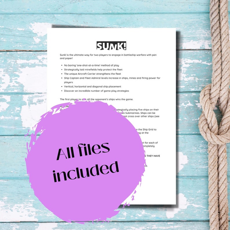 Printable Battleship Game, Board Game, Sea Battle, Printable, Classroom ...