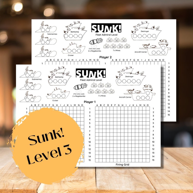 Printable Battleship Game, Board, Sea Battle, Printable, Classroom, Kid ...