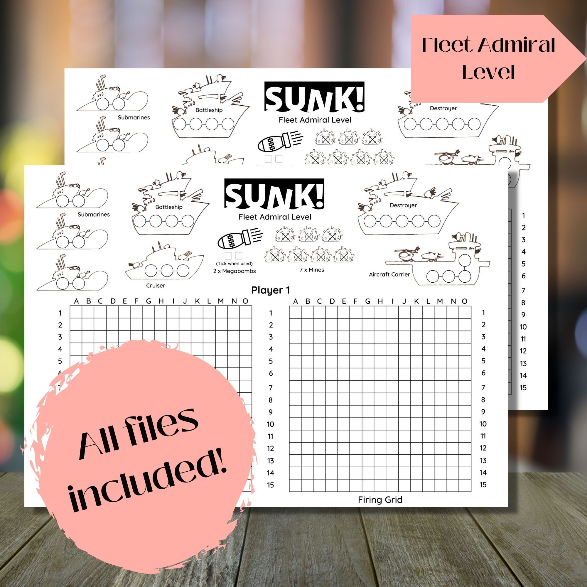 Bundle Battleship Game, Holiday, Printable, Games Night, Family, Road ...