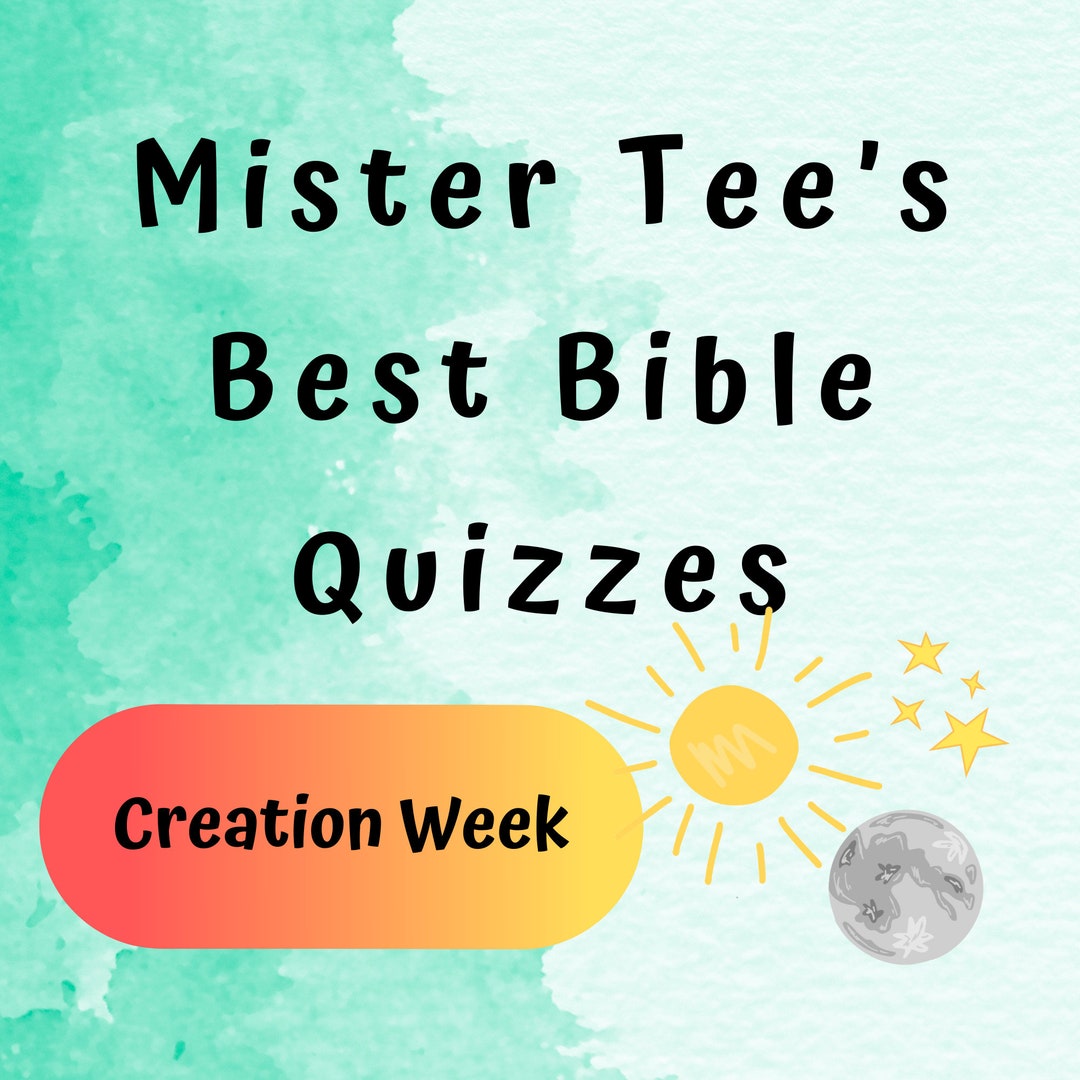 Best Bible Quiz, Creation Week, Bible Story Quiz, Sunday School, Church ...