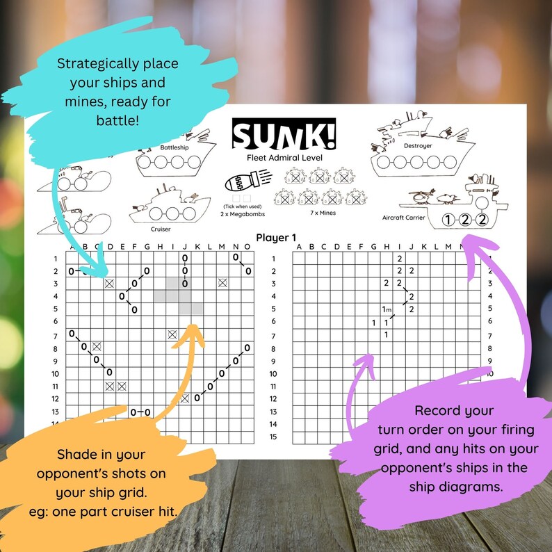 Bundle Battleship Game, Holiday, Printable, Games Night, Family, Road ...