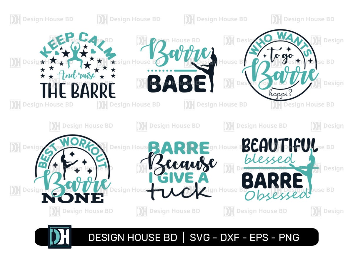 Barre Svg, Barre Clipart, Barre Typography, Barre T-shirt Design, Barre ...