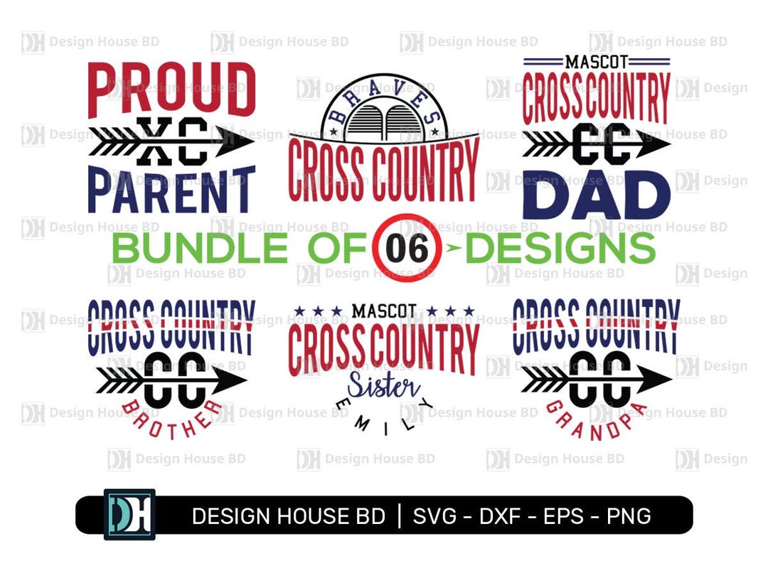 Cross Country Svg Bundle, Family Cross Country, Cross Country Dad ...