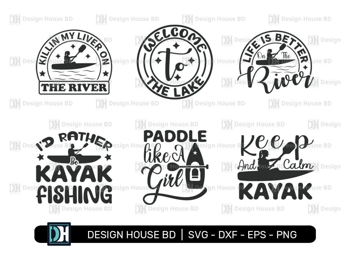 Kayak Bundle Svg, Love to Kayak, Kayak Svg, Kayak Vector, Kayak Digital ...