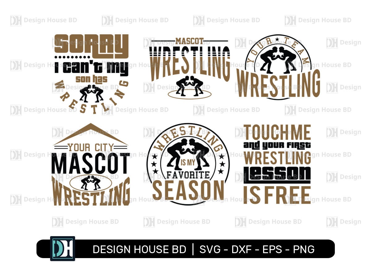 Wrestling Svg Bundle | Mascot Wrestling Svg | Wrestling Team ...