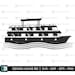 Houseboat SVG, Boat House Svg, Houseboat Clipart, Houseboat Vector ...
