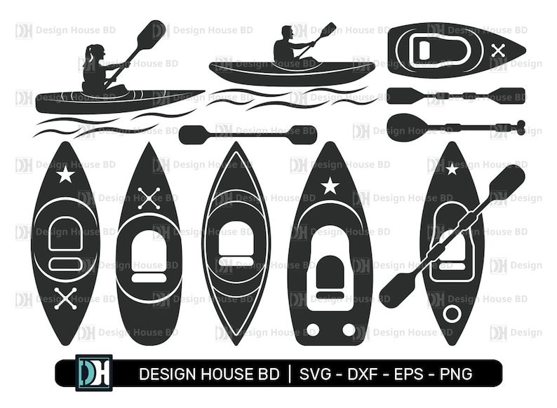 Kayak Svg | Kayak Boat Svg | Canoe Svg | Water Sports Svg | Kayak Svg ...